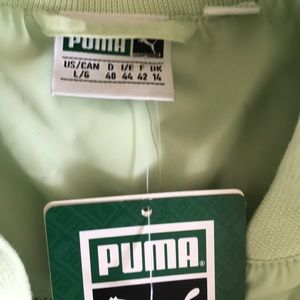 Puma | Jackets & Coats | Nwt Light Green Puma Bomber Jacket | Poshmark
